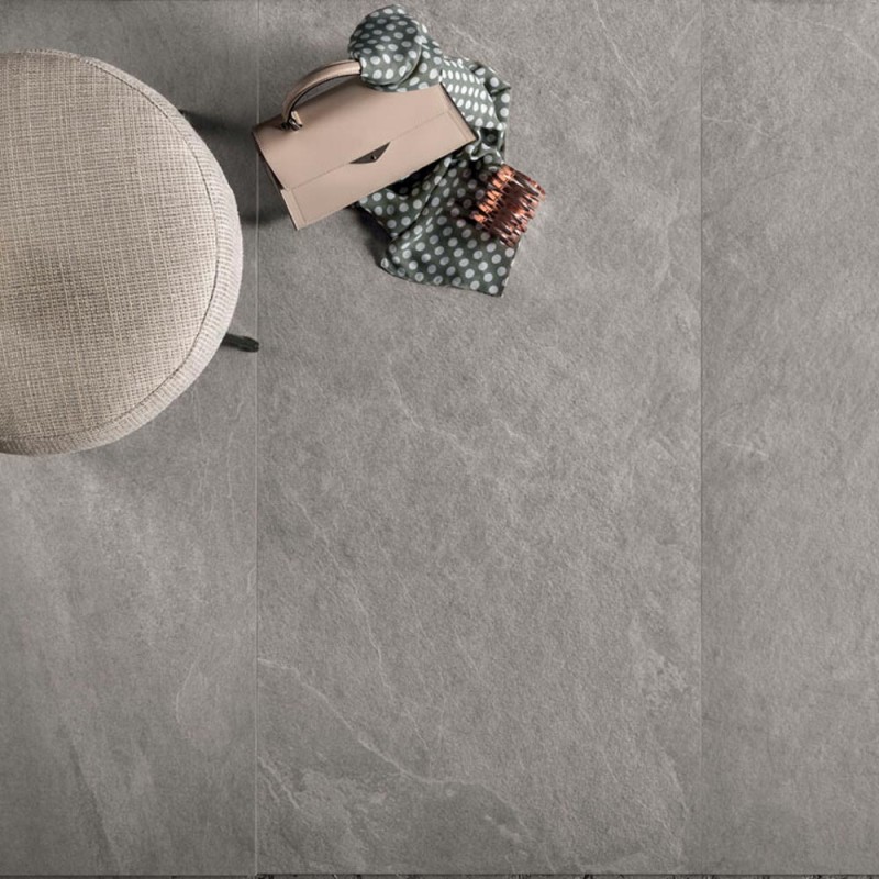 Carrelage effet pierre collection Waterfall - couleur gris argent