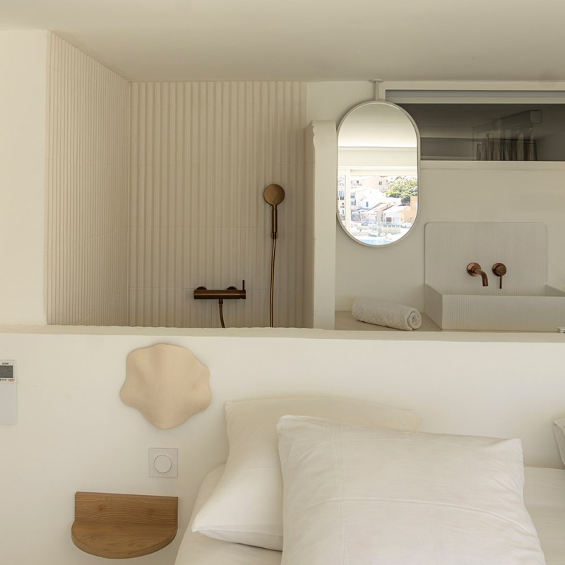 Carrelage faïence Stripes classique - couleur blanche (White stone)