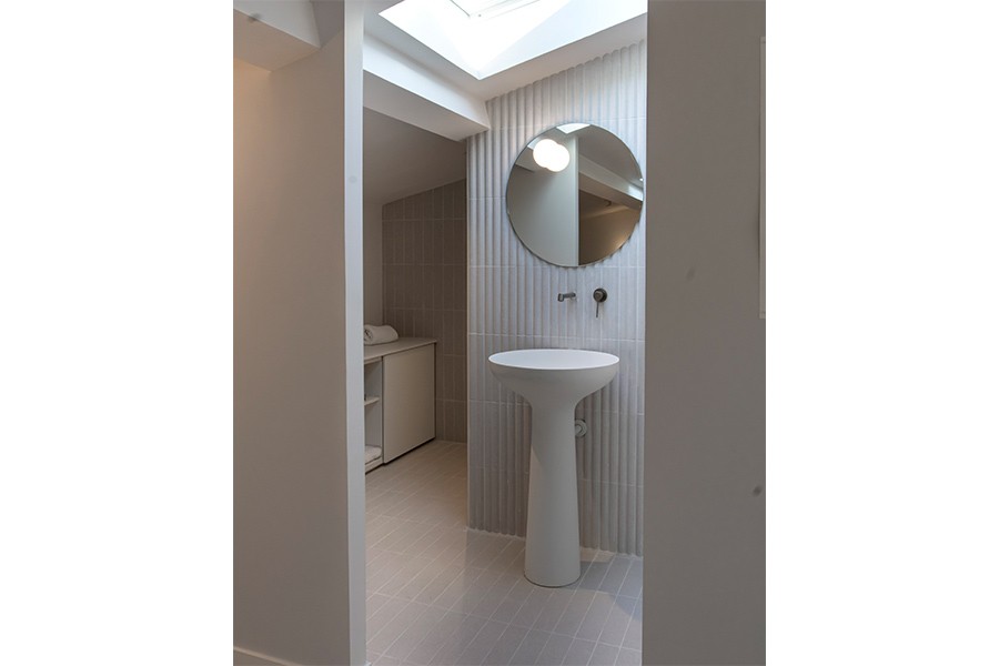 Carrelage faïence Stripes classique - couleur blanche (White stone)